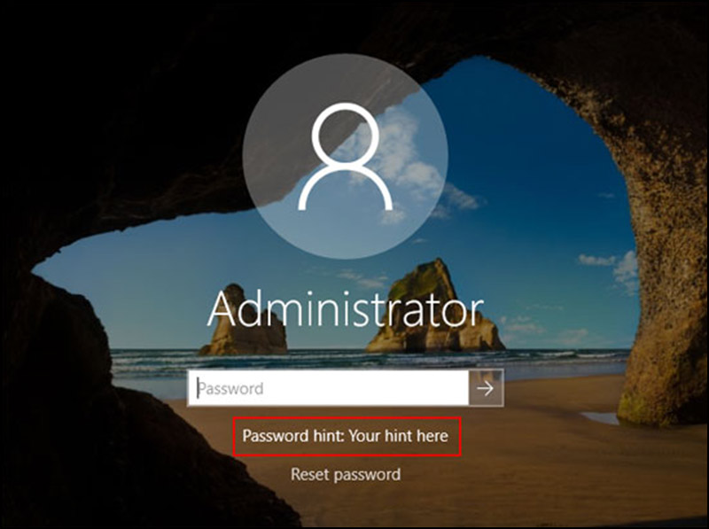 Password Hint L G C ch C i t Password Hint Tr n M y T nh Windows
